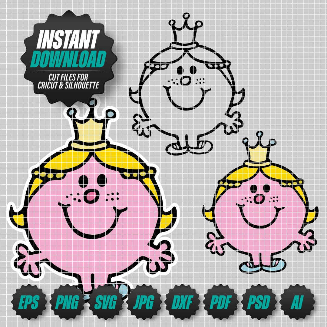 Little Miss Princess, Little Miss Svg, Little Miss Princess Png, Cricut ...