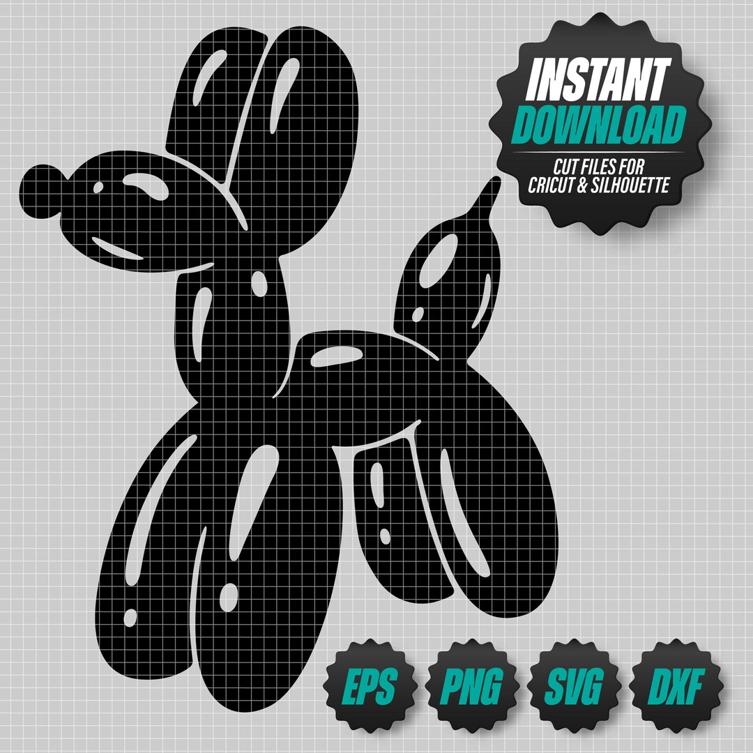 Balloon Dog Svg, Balloon Dog, Dog Svg, Cricut Cut File, Balloon Dog Png ...