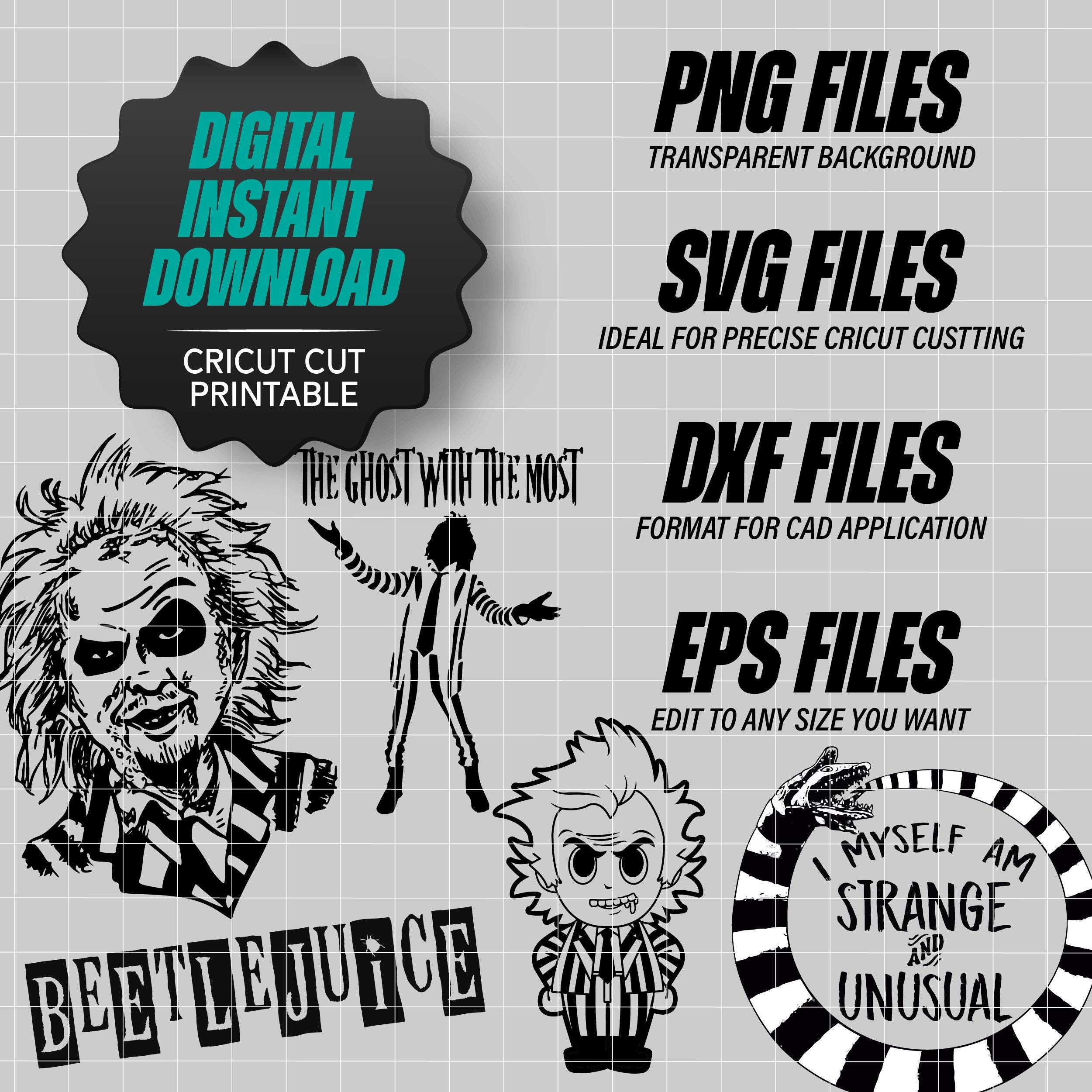 Beetlejuice SVG Bundle, Beetlejuice PNG, DXF Files, Beetlejuice Art ...