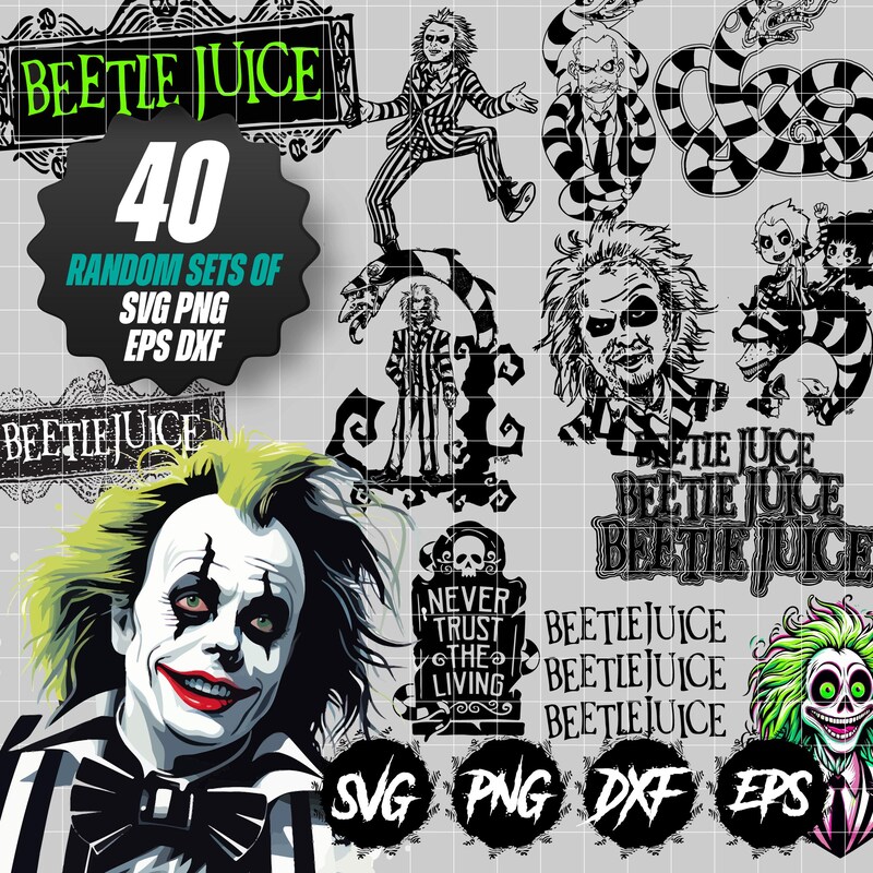 Beetlejuice Svg - Etsy