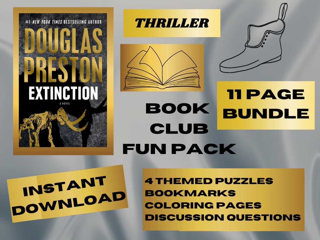 Extinction Book Club Fun Pack Guide: "extinction" by Douglas Preston ...