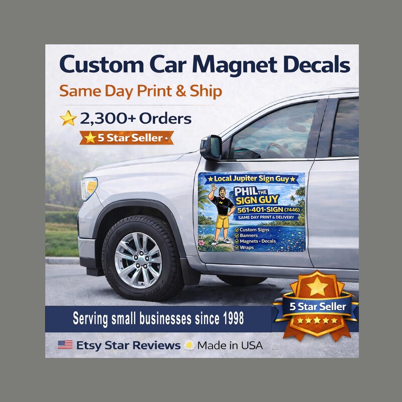 Vehicles Door Decal - Etsy