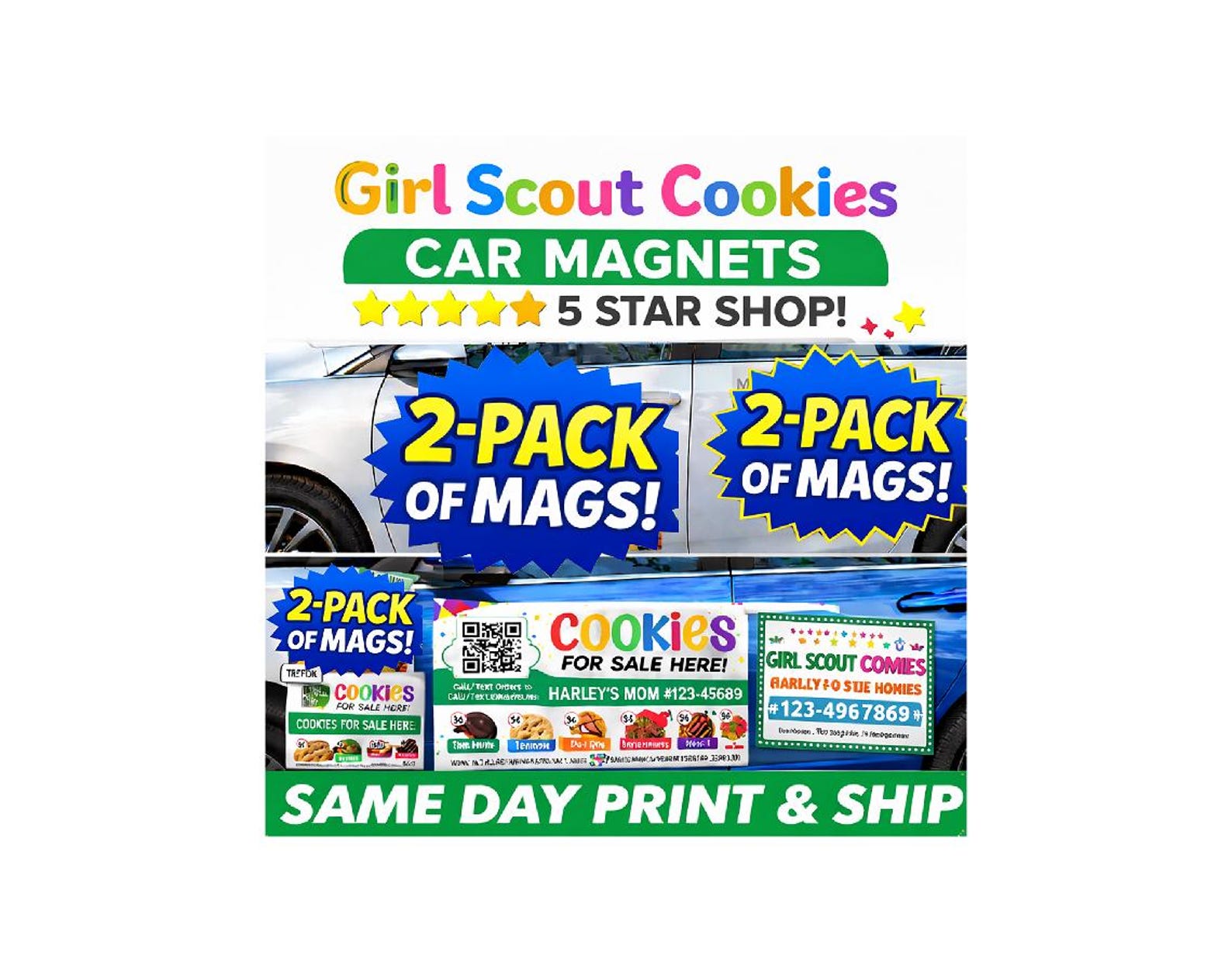 Girl Scout Cookie Booth Yard Sign | Custom Directional Sign - Etsy