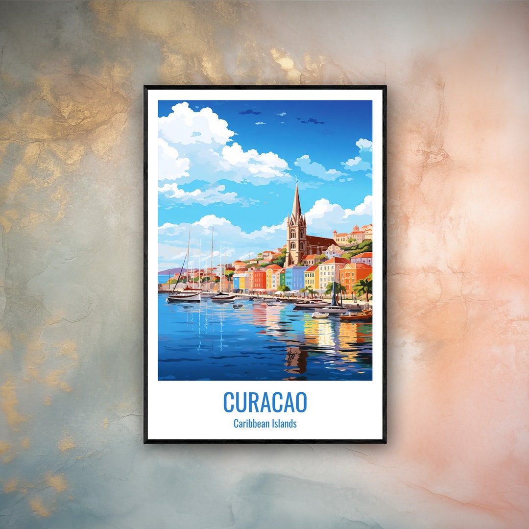 Curacao Poster Curacao Print Curacao Decor Caribbean - Etsy