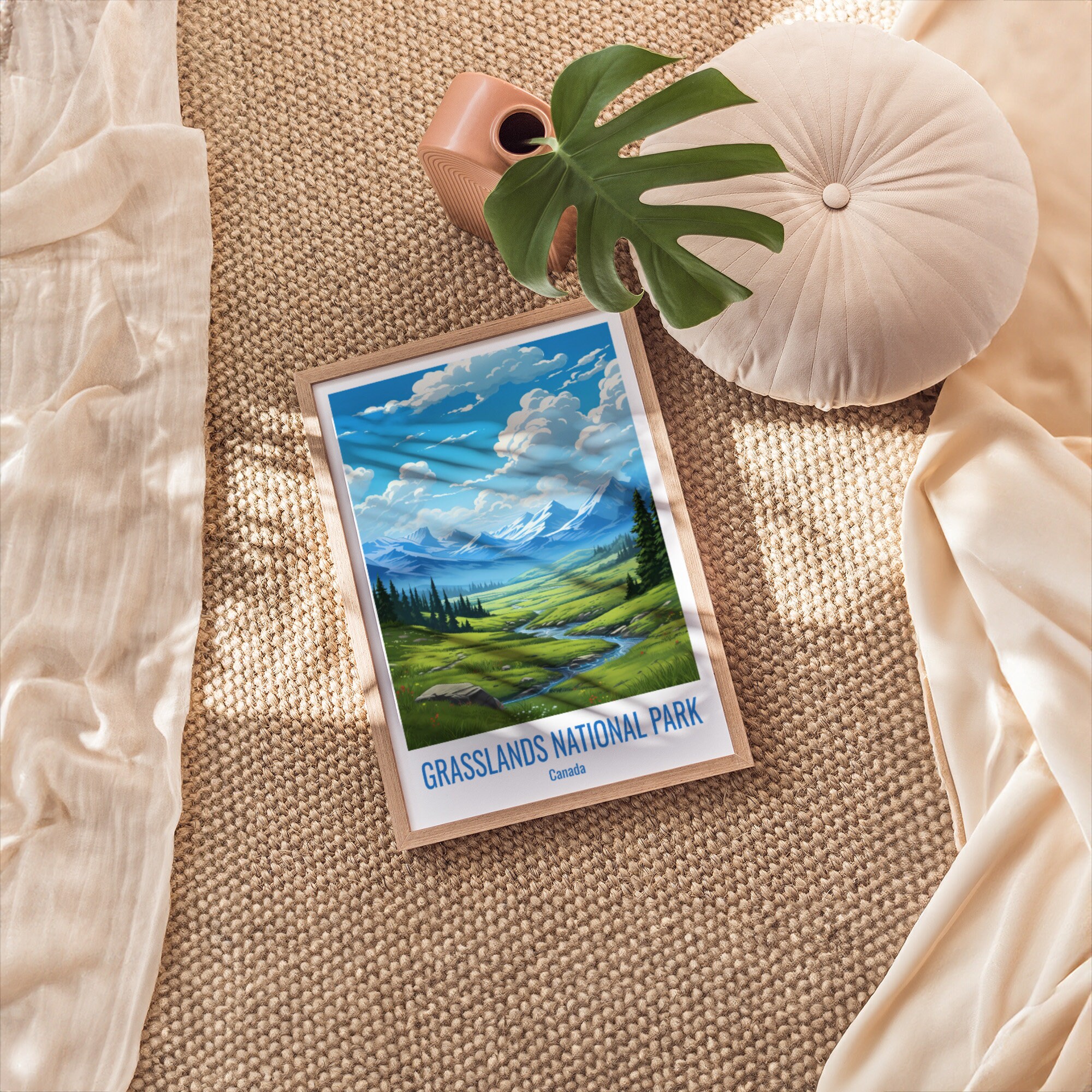 Grasslands National Park Travel Print Poster Grasslands Gift Vertical ...