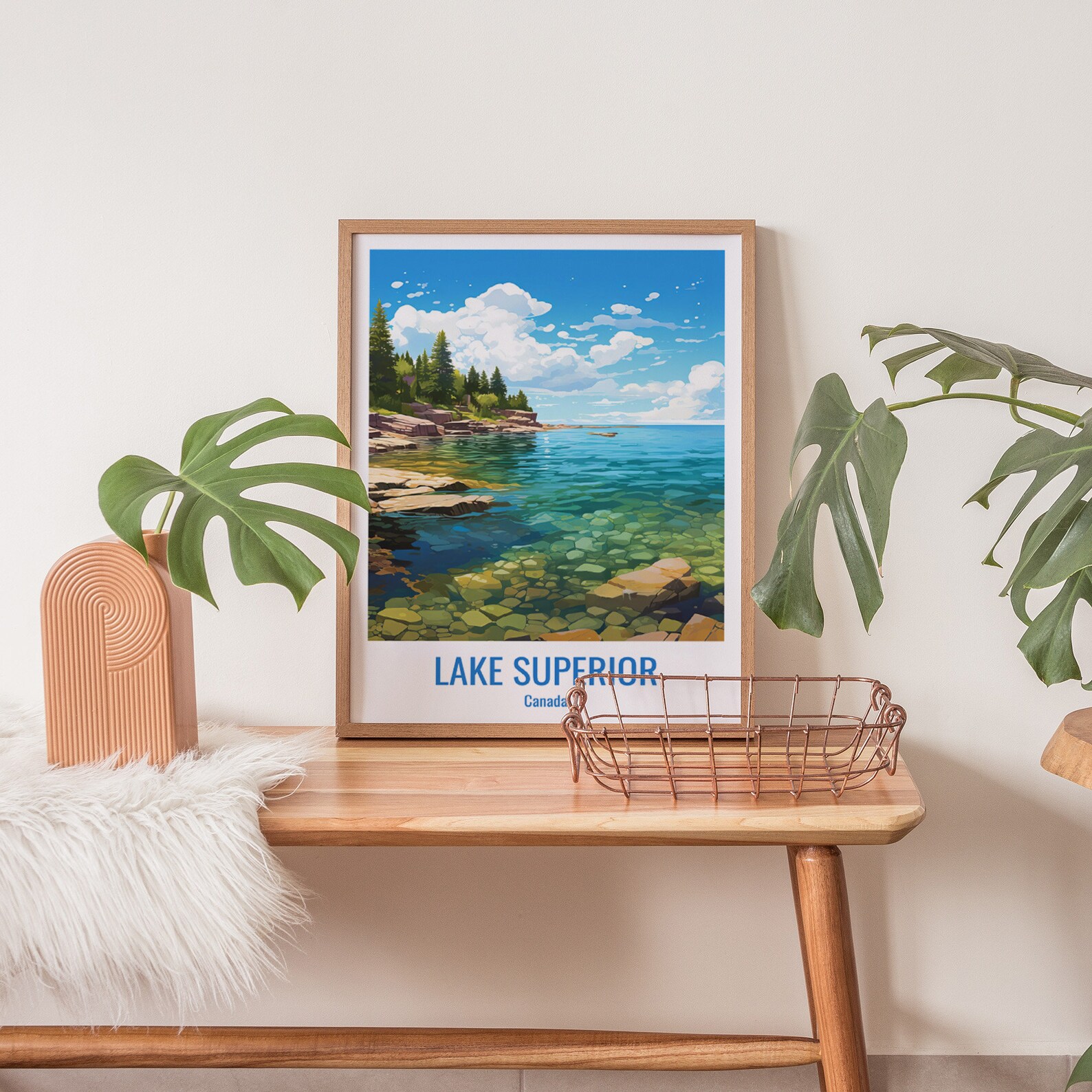 Lake Superior Poster | Ontario Wall Art | Great Lakes Print | Canada ...