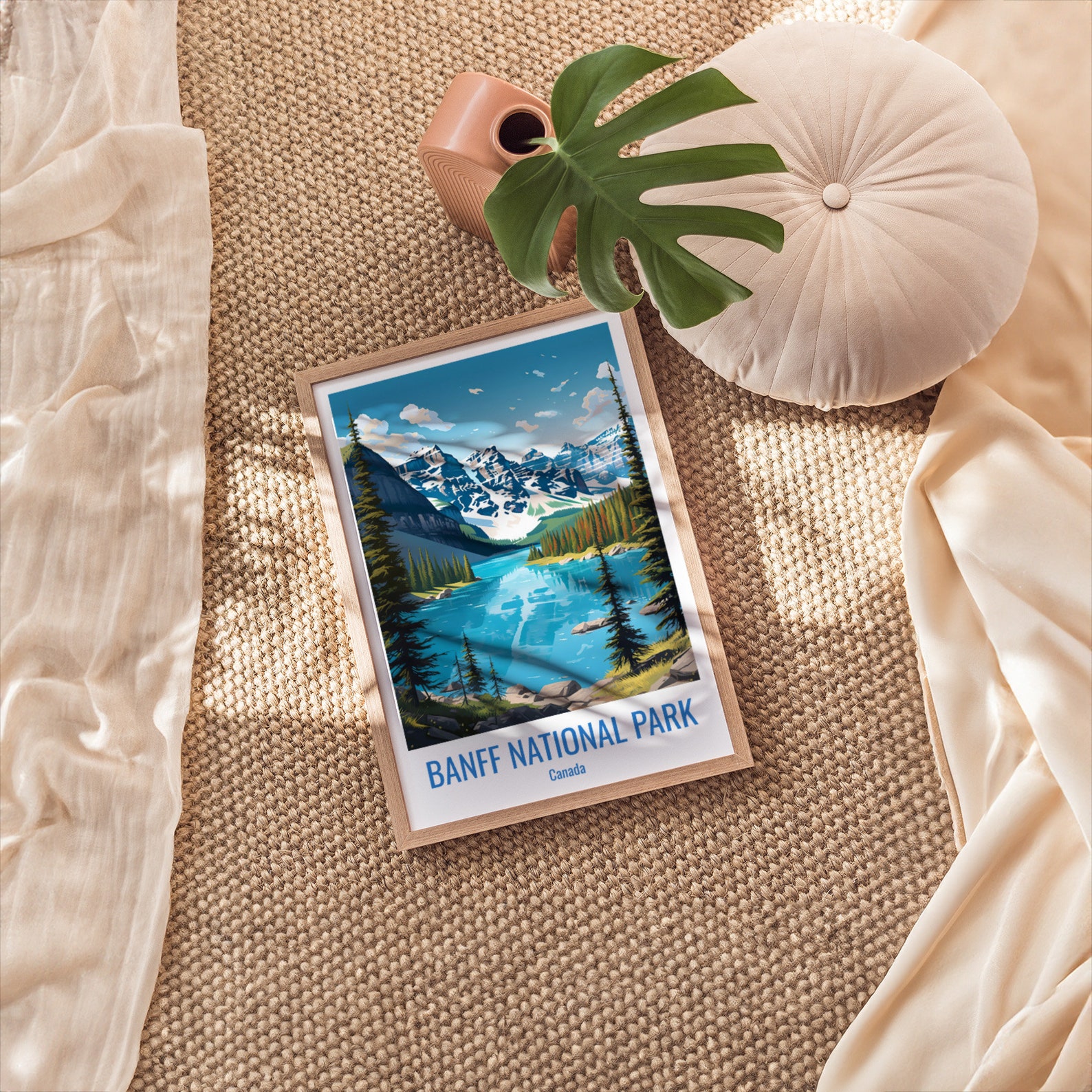 Banff National Park Travel Print Poster Banff Gift Vertical Adventure Wall Art Banff Home Decor ...