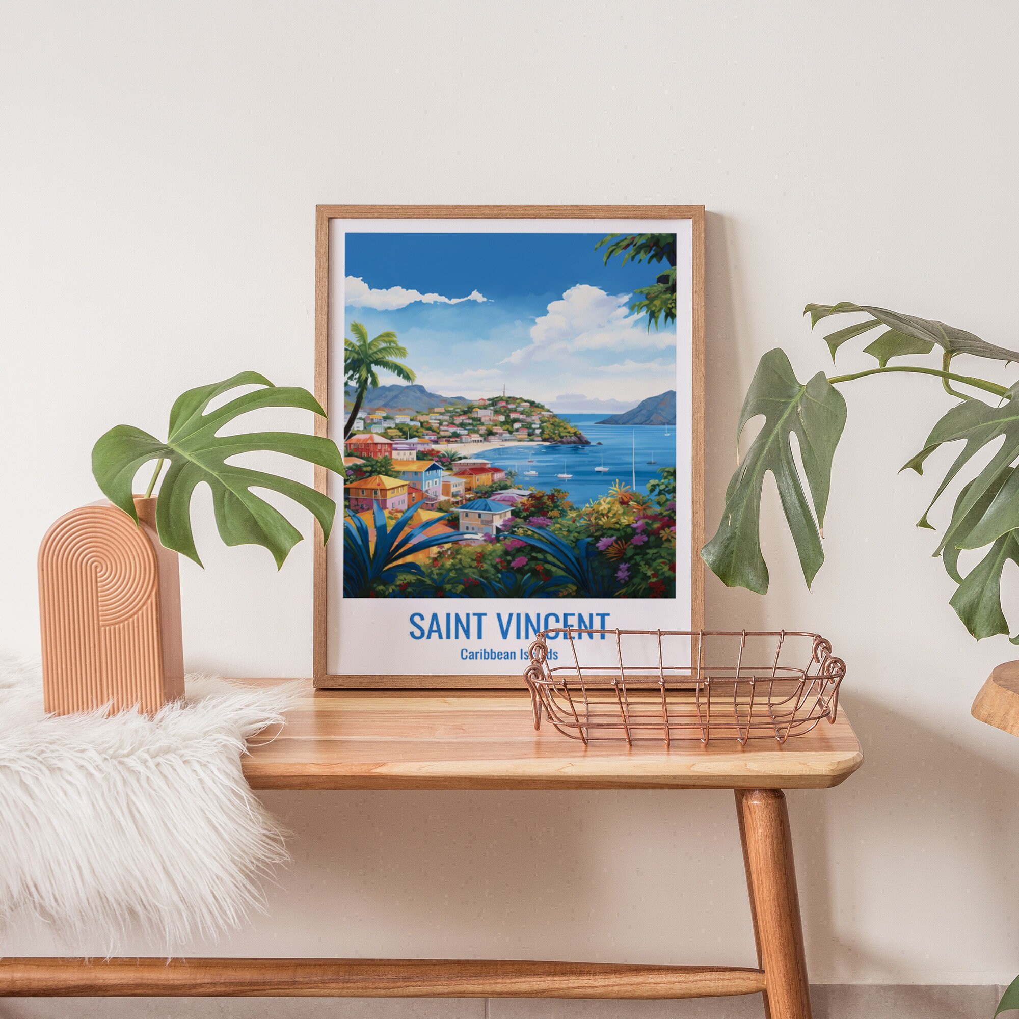 Saint Vincent Travel Print Poster Saint Vincent Gift Vertical - Etsy
