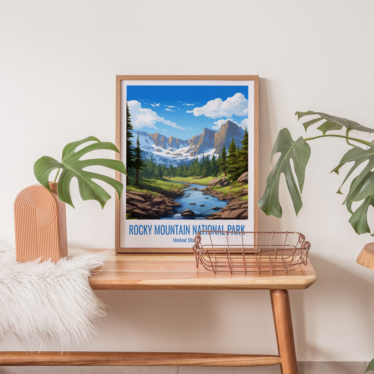 Rocky Mountain National Park Poster | RMNP Colorado Wall Art | Mountain ...