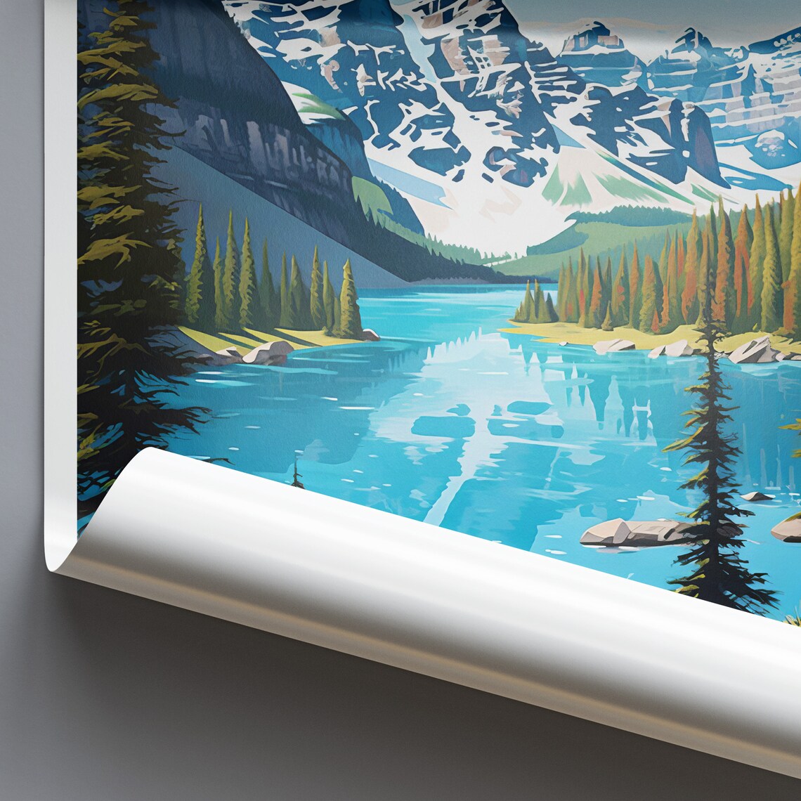 Banff National Park Travel Print Poster Banff Gift Vertical Adventure ...