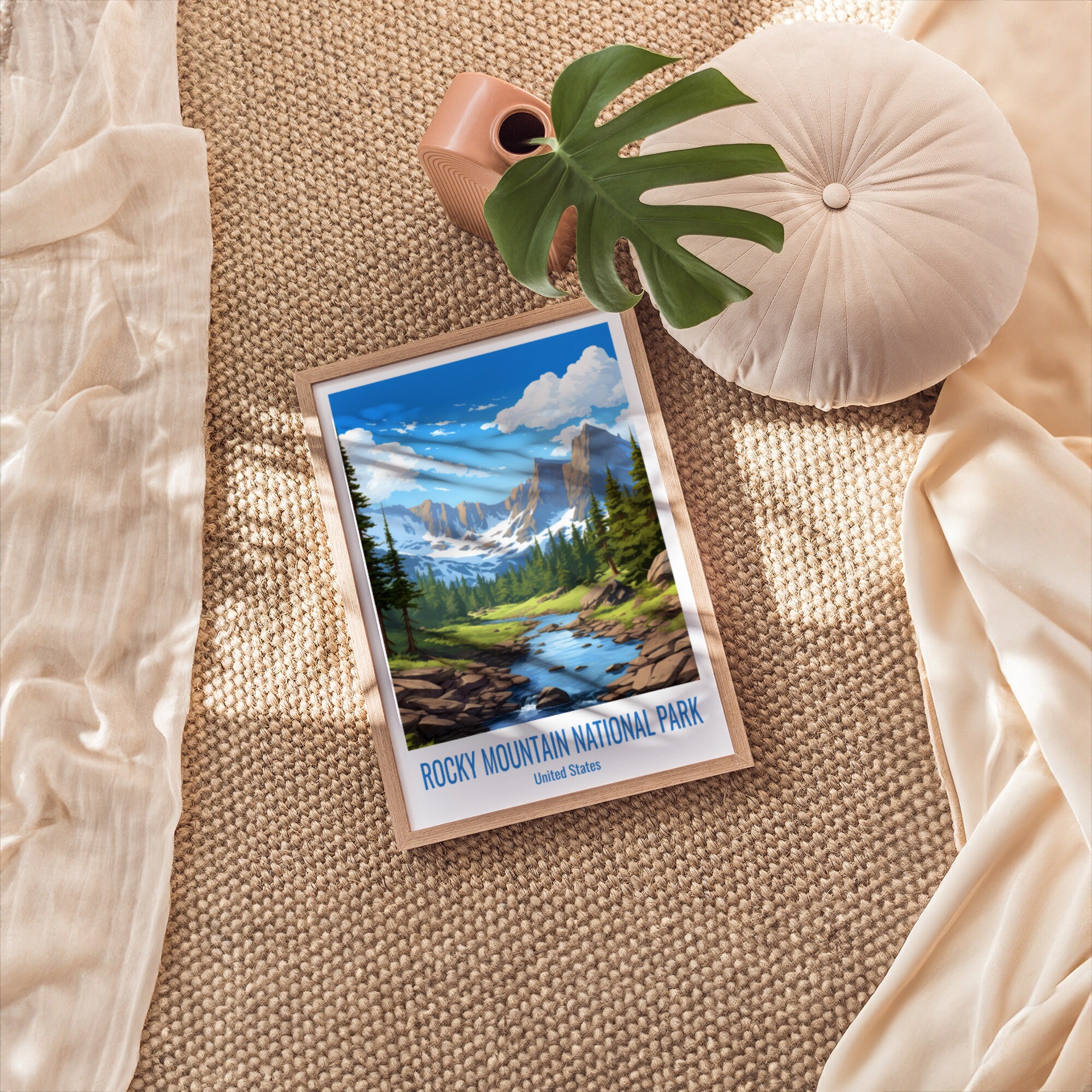 Rocky Mountain National Park Poster | RMNP Colorado Wall Art | Mountain ...