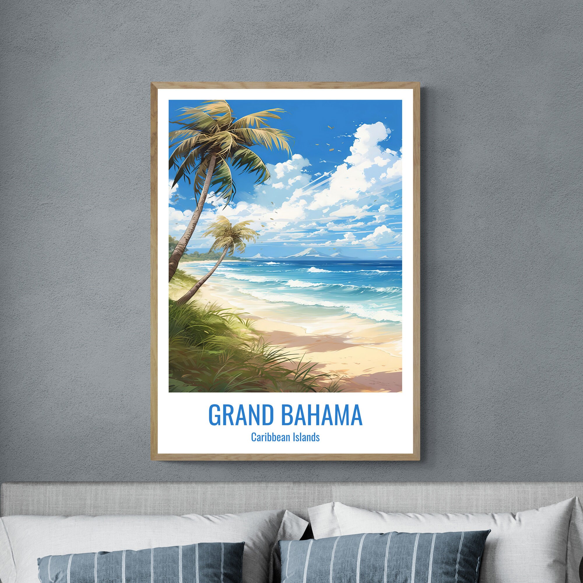 Grand Bahama Poster Grand Bahama Print Grand Bahama Decor - Etsy