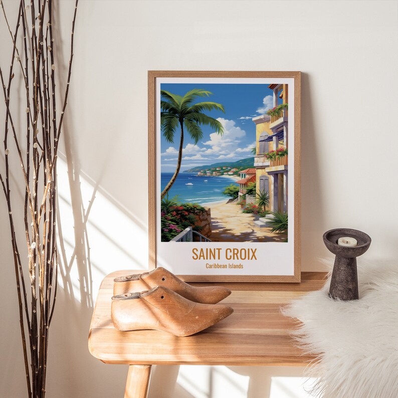 Saint Croix Travel Print Poster Saint Croix Gift Vertical Adventure ...