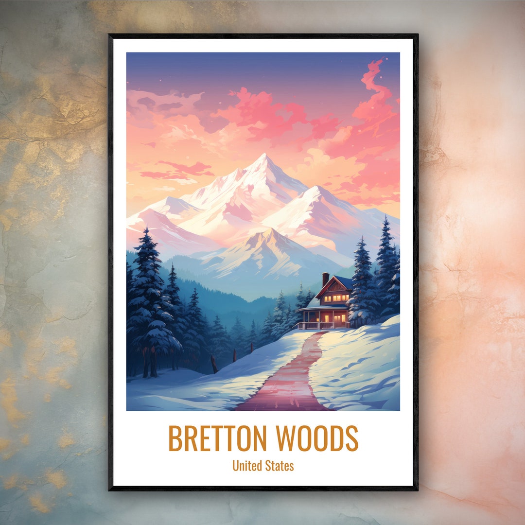 Bretton Woods Travel Print Poster Bretton Woods Gift Vertical Adventure ...