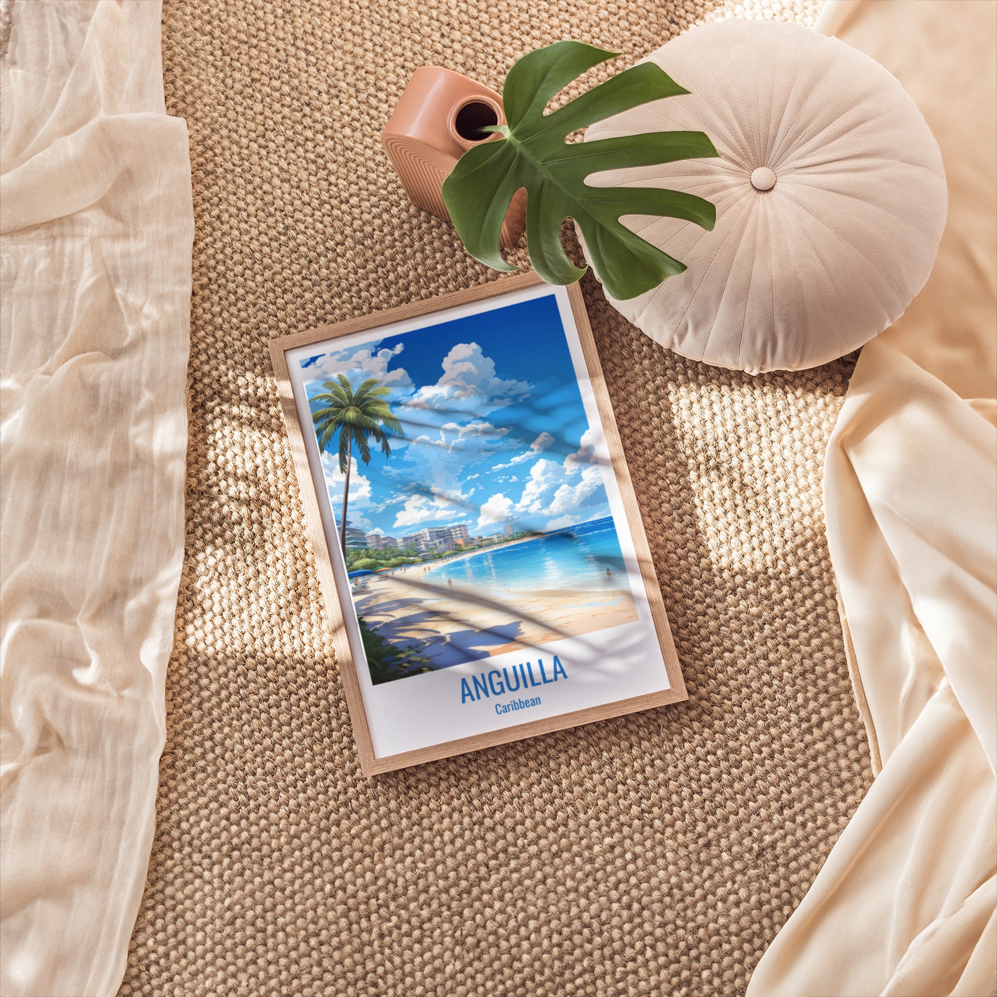 Anguilla Travel Print Poster Anguilla Gift Vertical Adventure - Etsy