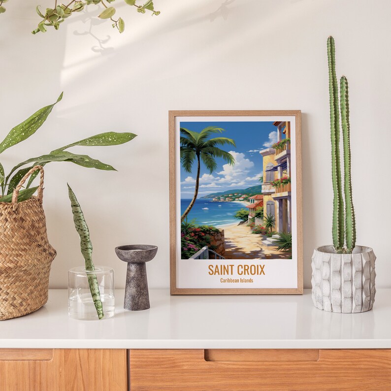 Saint Croix Travel Print Poster Saint Croix Gift Vertical Adventure ...