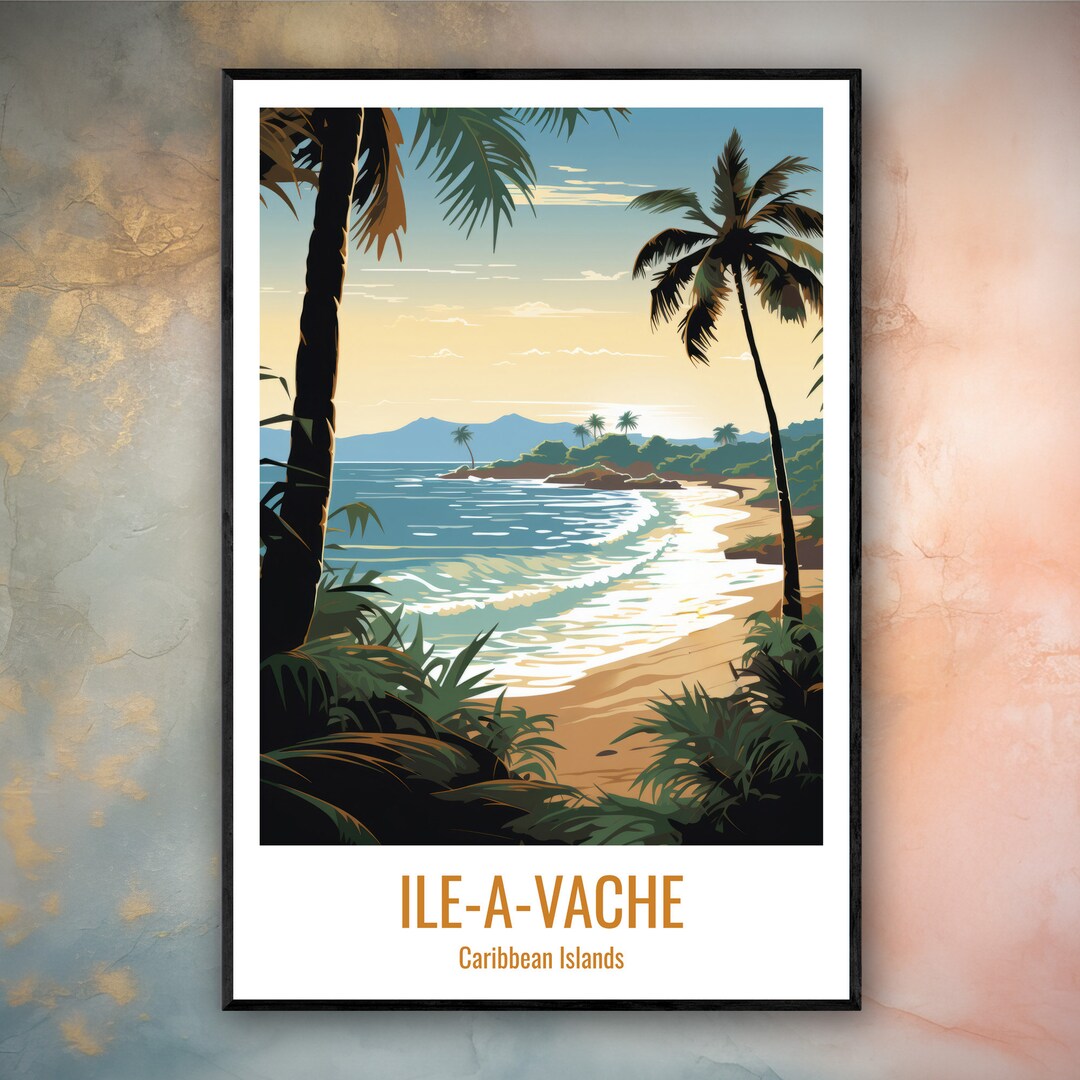 Ile-a-vache Travel Print Poster Ile-a-vache Gift Vertical - Etsy