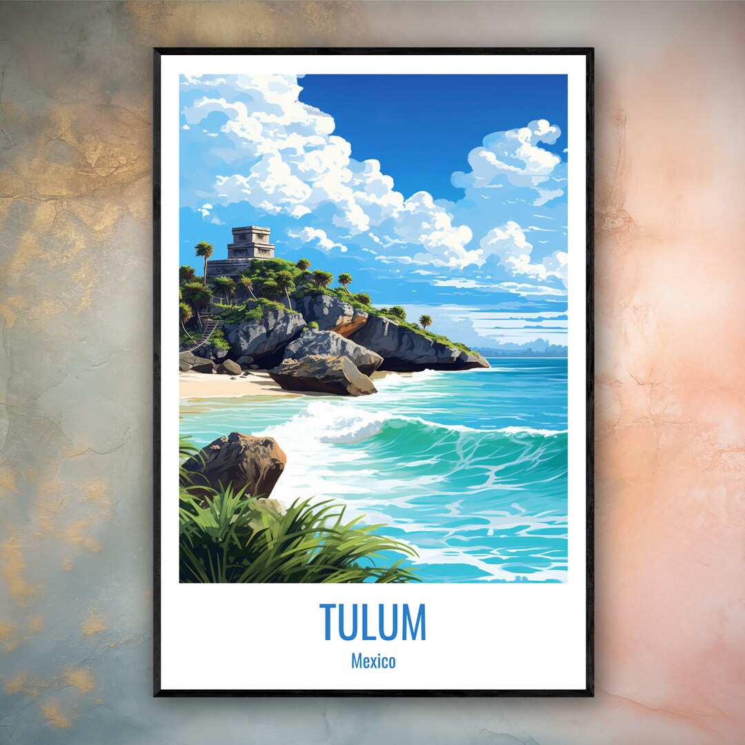 Tulum Poster Tulum Wall Art Tulum Home Decor Tulum Print - Etsy