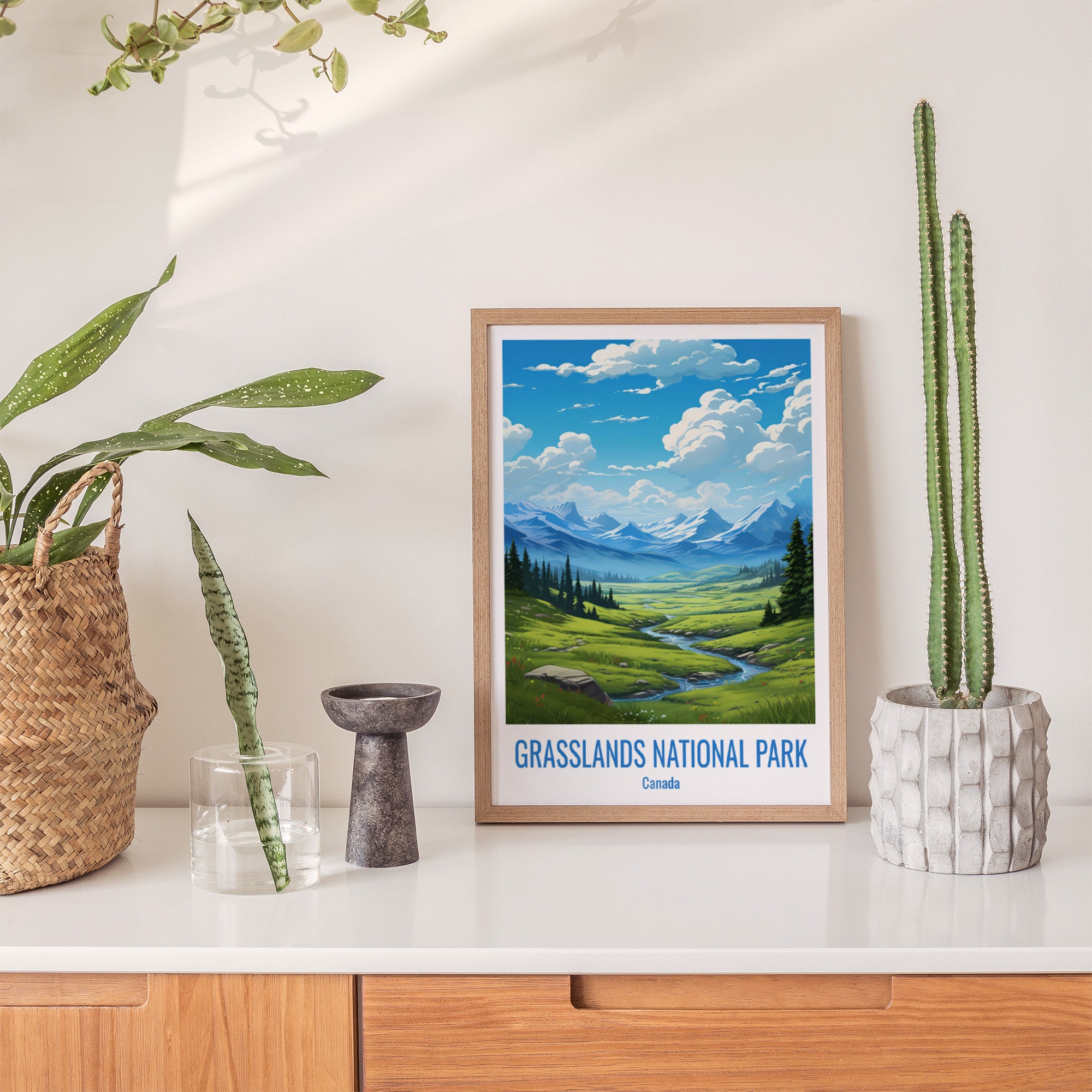 Grasslands National Park Travel Print Poster Grasslands Gift - Etsy