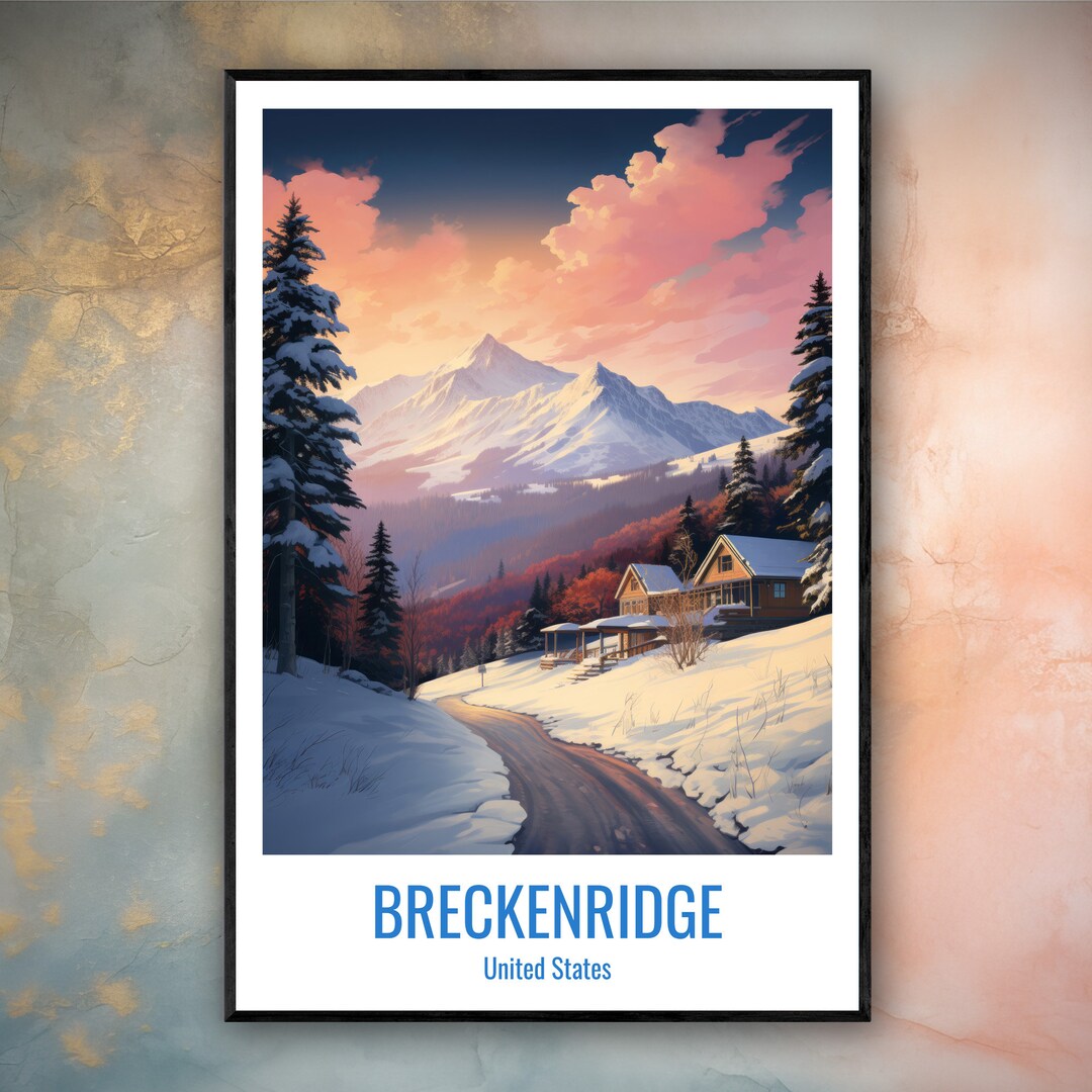 Breckenridge Poster | Breckenridge Colorado Wall Art | Ski Resort ...