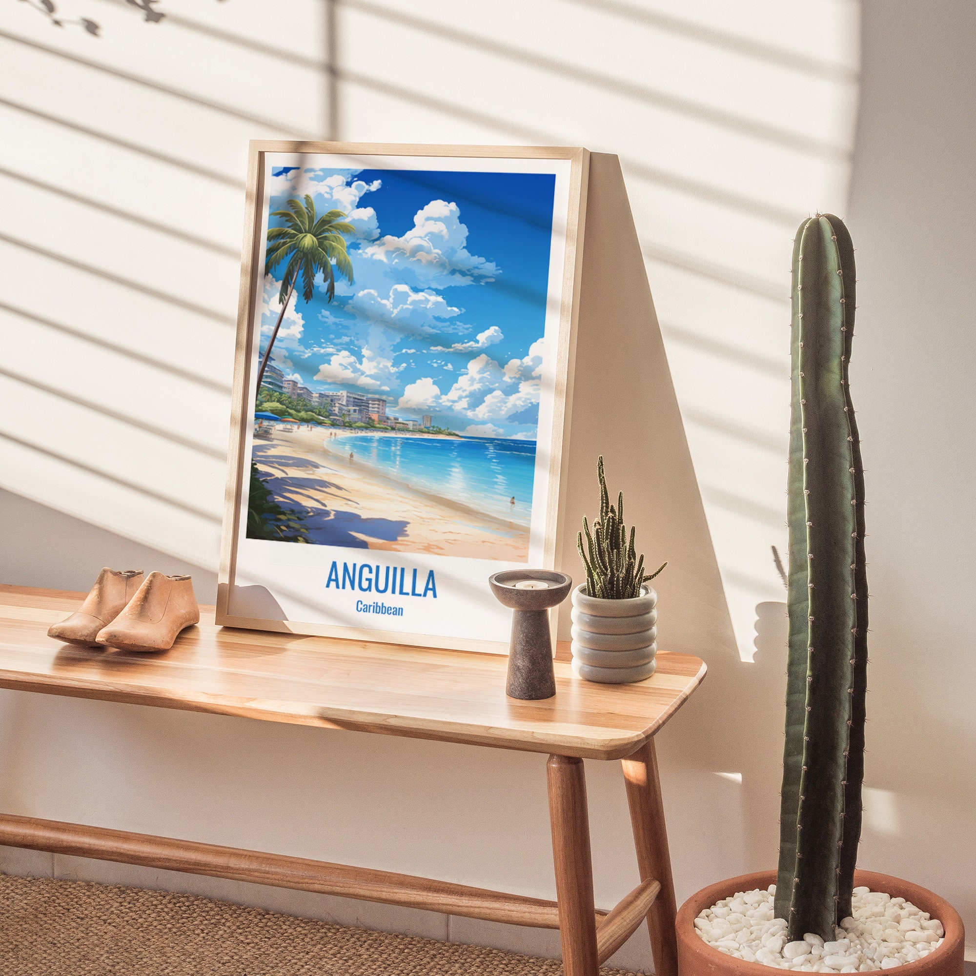 Anguilla Travel Print Poster Anguilla Gift Vertical Adventure - Etsy