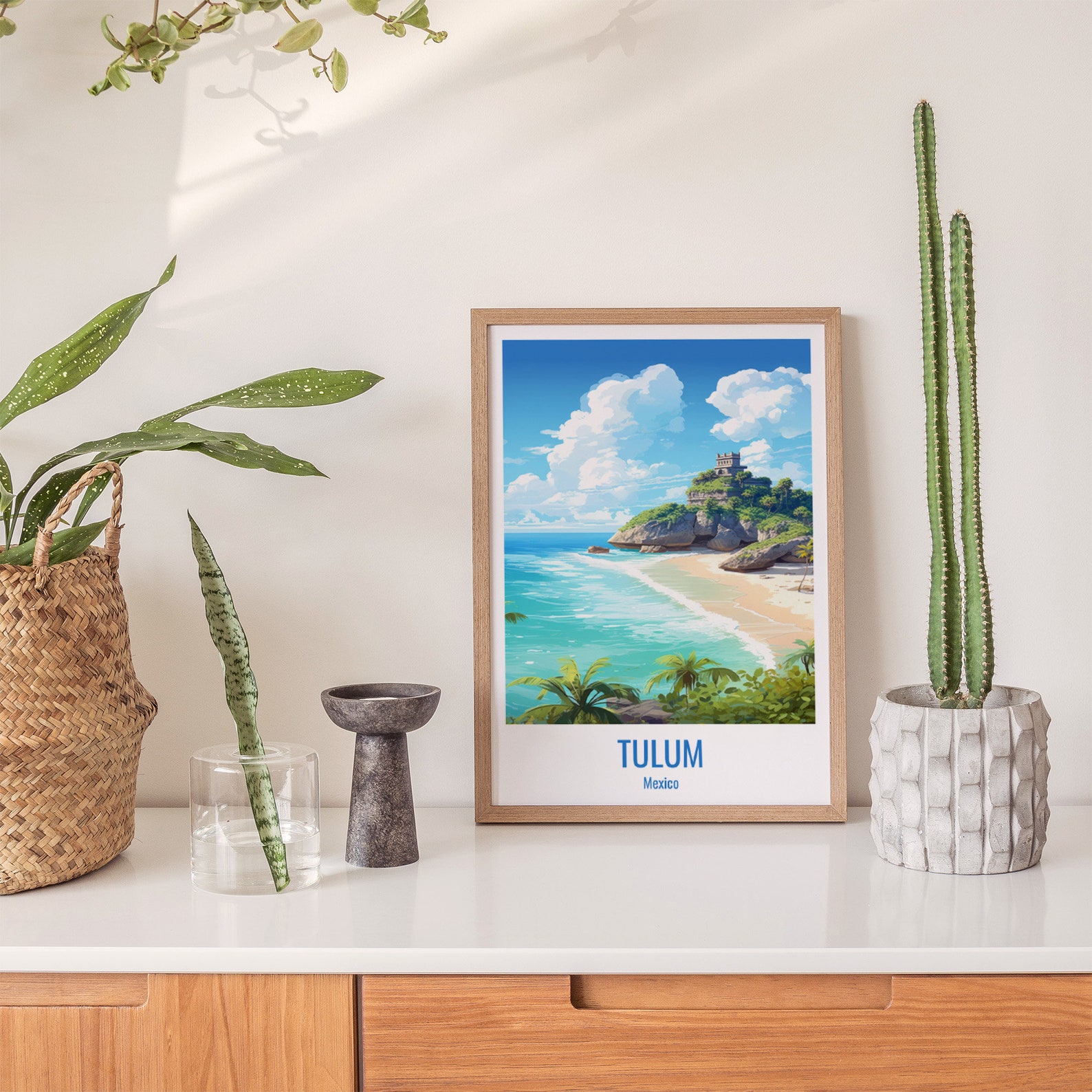 Tulum Mexico Poster | Tulum Wall Art | Tulum Travel Print | Riviera ...