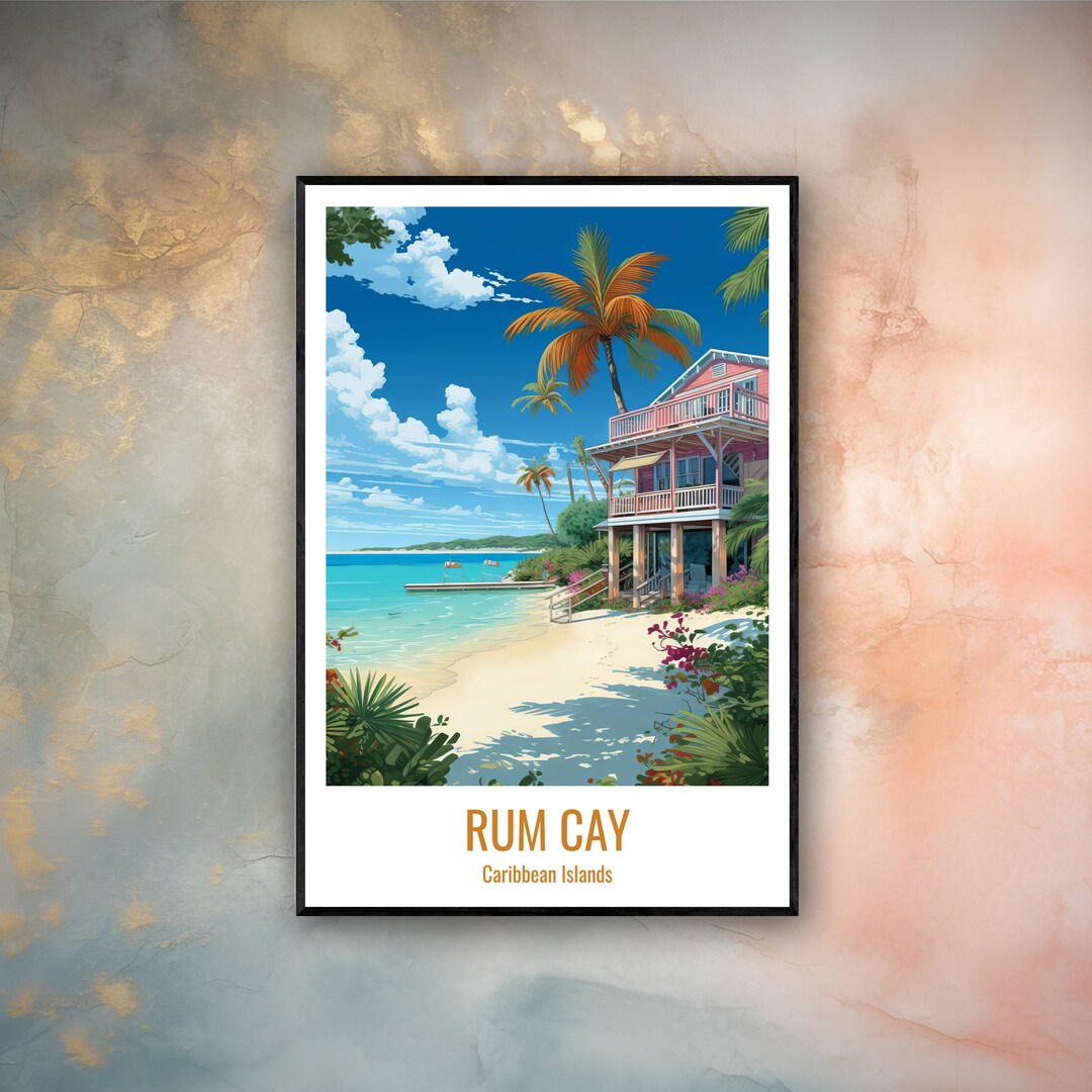 Rum Cay Poster Rum Cay Print Rum Cay Decor Caribbean - Etsy