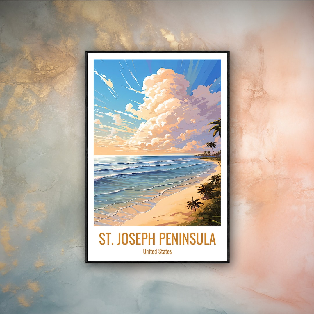 St. Joseph Peninsula Poster St. Joseph Peninsula Print St. - Etsy