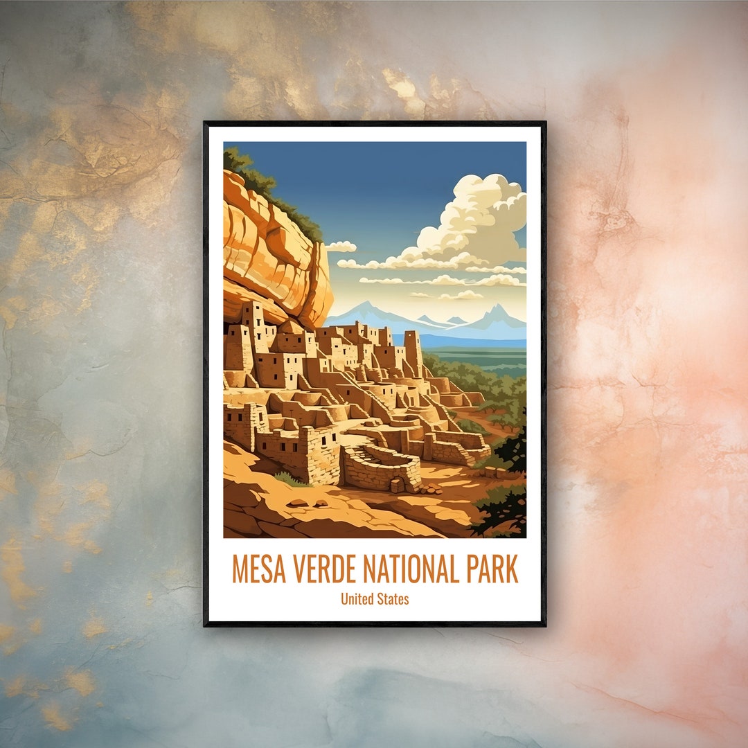 Mesa Verde National Park Poster Mesa Verde National Park - Etsy