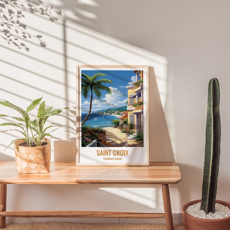 Saint Croix Travel Print Poster Saint Croix Gift Vertical Adventure ...