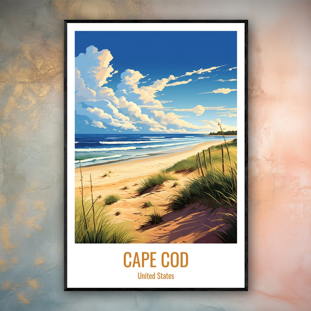 Cape Cod Poster Cape Cod Wall Art Cape Cod Home Decor Cape - Etsy