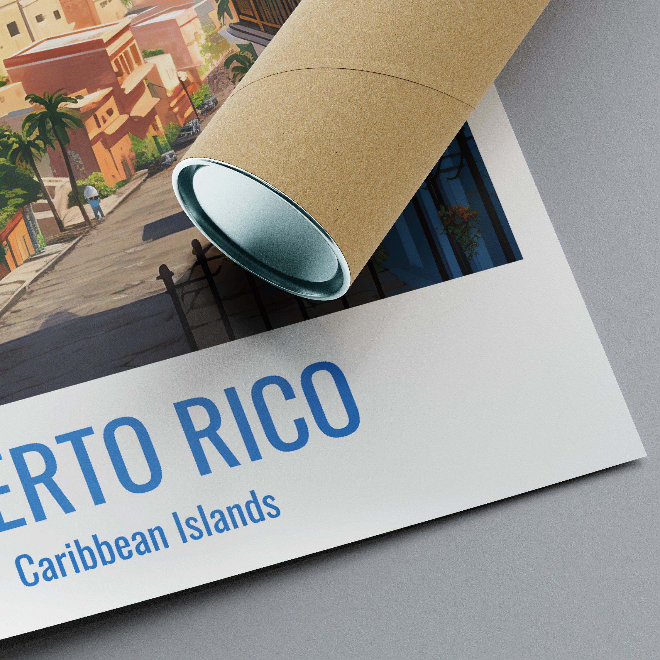 Puerto Rico Travel Print Poster Puerto Rico Gift Vertical Adventure ...