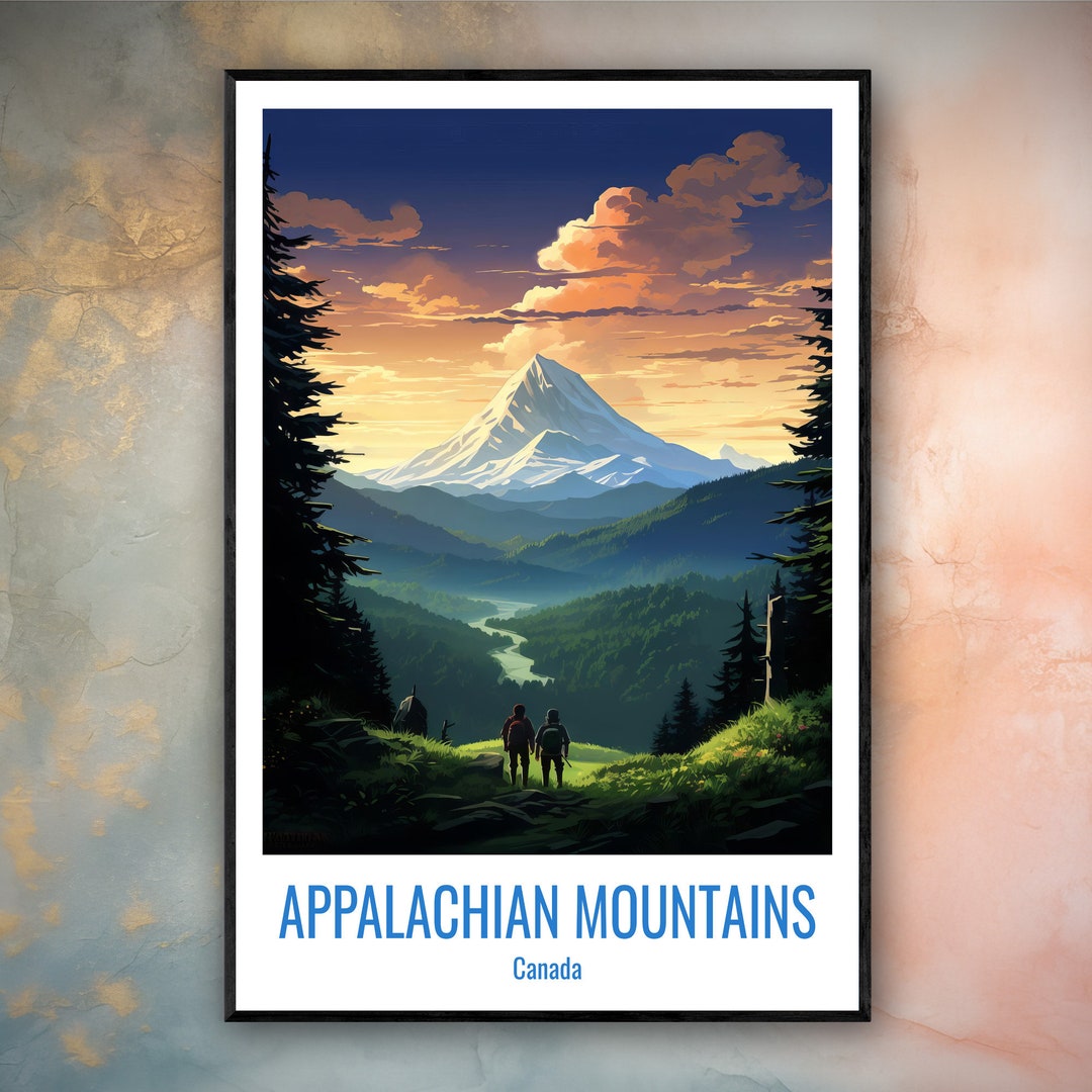 Appalachian Mountains Travel Print Poster Appalachian Gift Vertical ...
