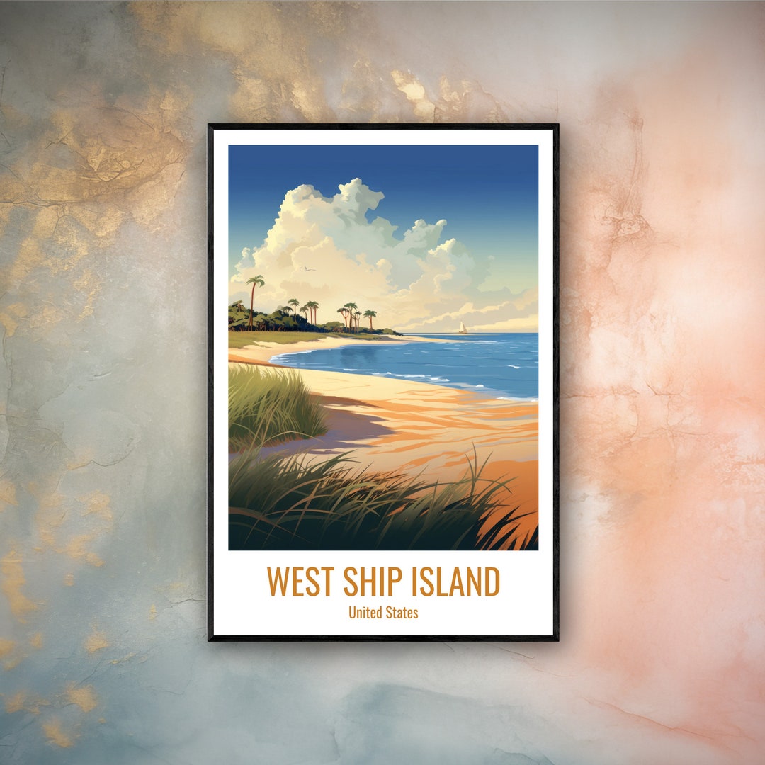 West Ship Island Poster West Ship Island Print West Ship - Etsy