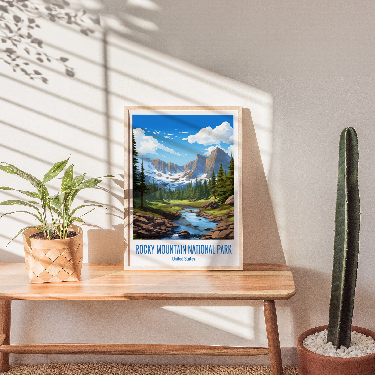 Rocky Mountain National Park Poster | RMNP Colorado Wall Art | Mountain ...