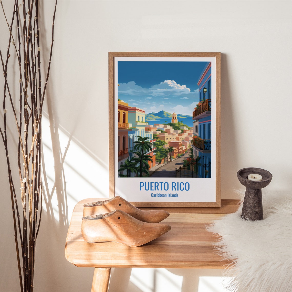 Puerto Rico Travel Print Poster Puerto Rico Gift Vertical Adventure ...