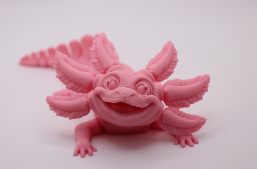 Articulated Axolotl Figure blue Ice Pop 3D Printed Model - Etsy