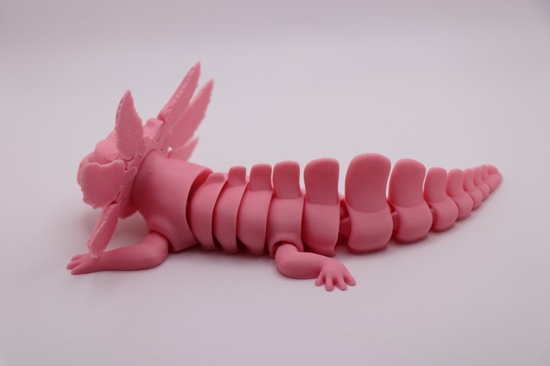 Articulated Axolotl Figure blue Ice Pop 3D Printed Model - Etsy