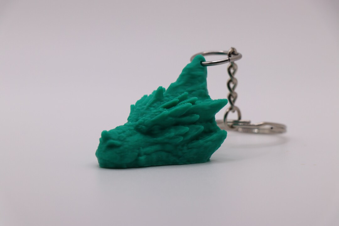 Boulder Dragon Keychain 3D Printed Model - Etsy