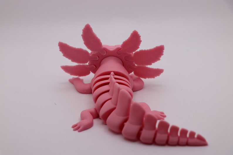 Articulated Axolotl Figure blue Ice Pop 3D Printed Model - Etsy