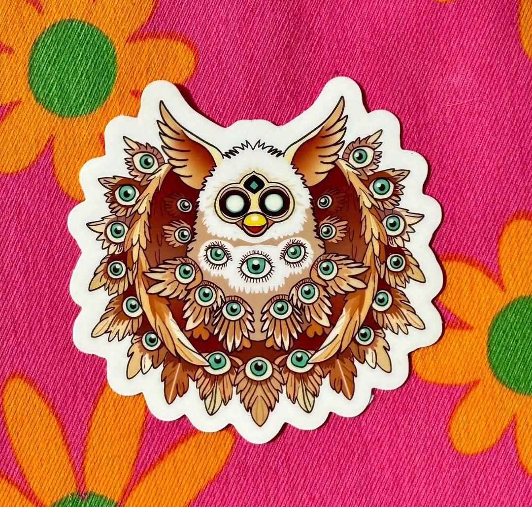 Biblically Accurate Furby Sticker - Fun & Quirky Home Decor - 3-inch ...