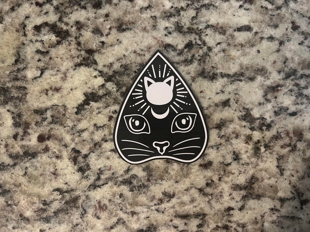 Cat Planchette Sticker Ouija Board Sticker Cat Sticker - Etsy