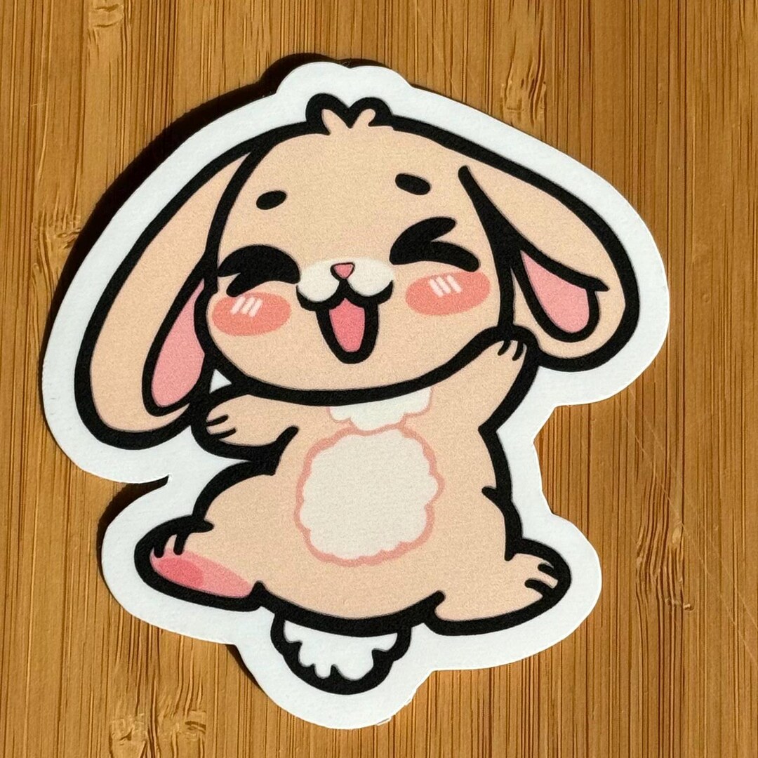 Happy Bunny Sticker Set - Adorable Set of Three, Sold Individually Too ...