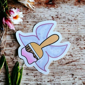 Neopets Sticker Set: Faerie Petpet Paint Brush & Faerie Paint Brush ...