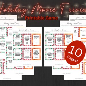 Holiday Movie Trivia | Christmas Movie Trivia Game | Printable ...