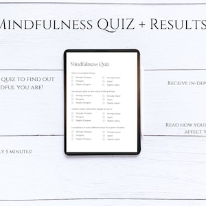 Mindfulness Quiz, Quiz Template | Personality Quiz, Self Care, Self ...