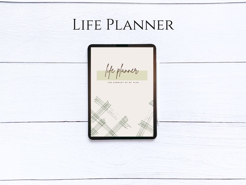 Life Planner | Printable Planner, Digital Planner, Goal Setting, Vision ...