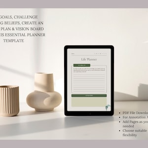 Life Planner | Printable Planner, Digital Planner, Goal Setting, Vision ...