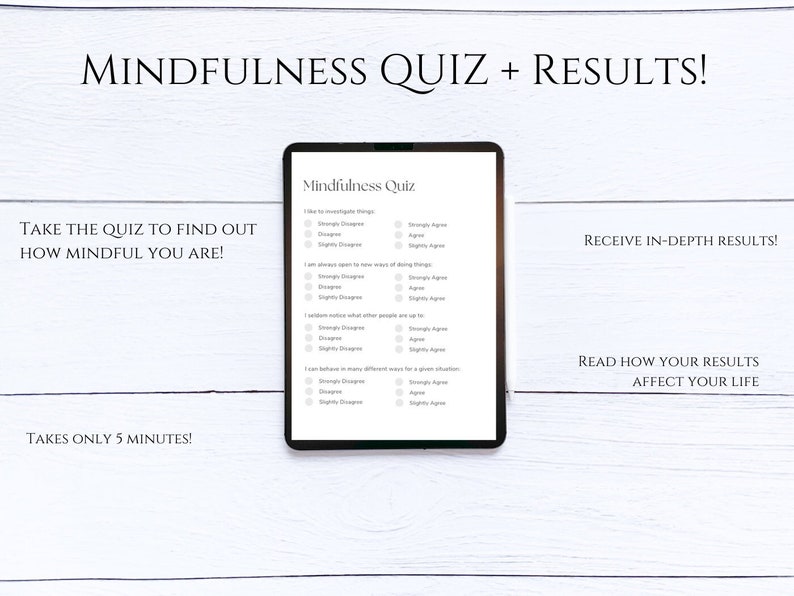 Mindfulness Quiz, Quiz Template | Personality Quiz, Self Care, Self ...
