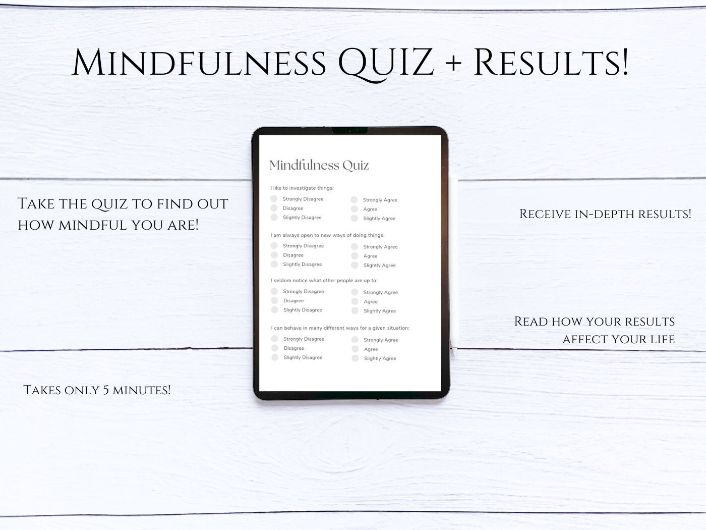 Mindfulness Quiz, Quiz Template | Personality Quiz, Self Care, Self ...